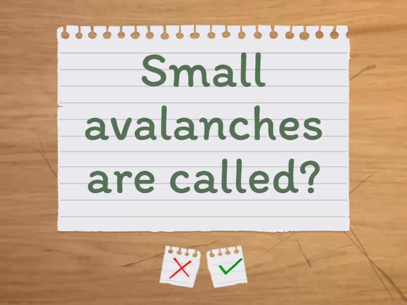 Avalanche - Flash cards