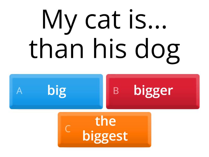 Degrees of comparison (easy) - Quiz