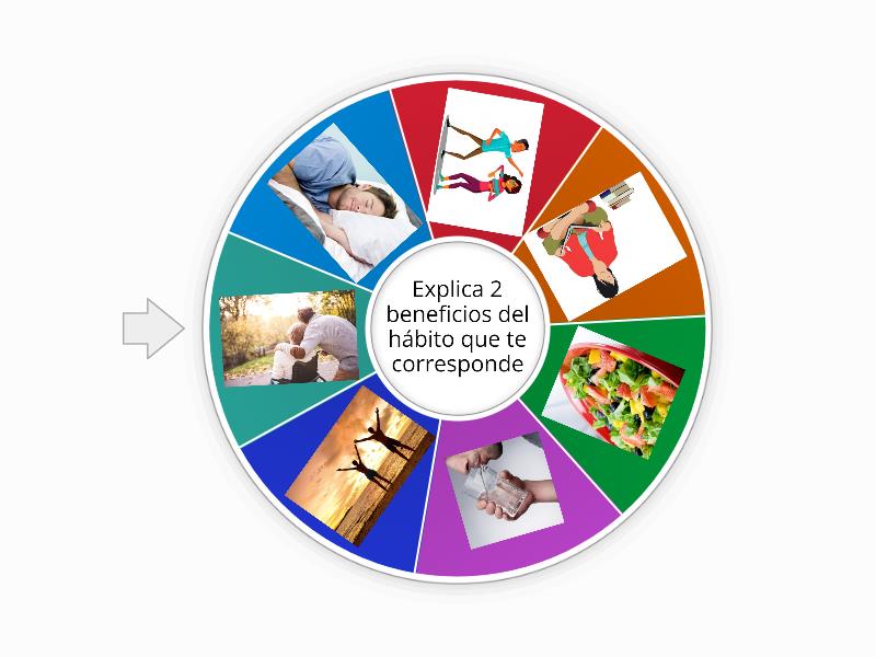 7 Pilares de una vida saludable - Spin the wheel
