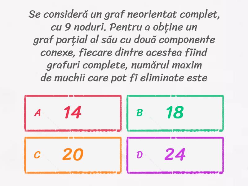 Grafuri Neorientate - Quiz