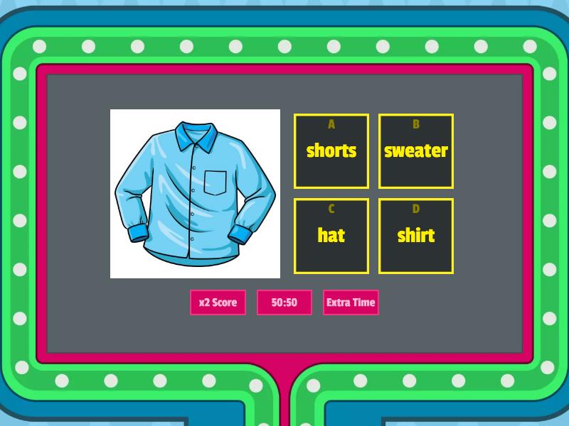 Clothes Quiz - Gameshow quiz