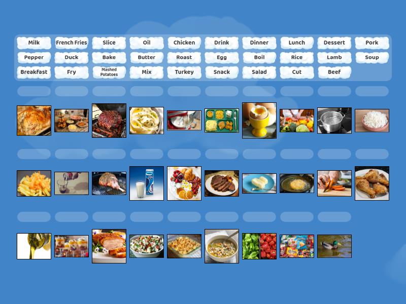 Comida - Imágenes - Match up