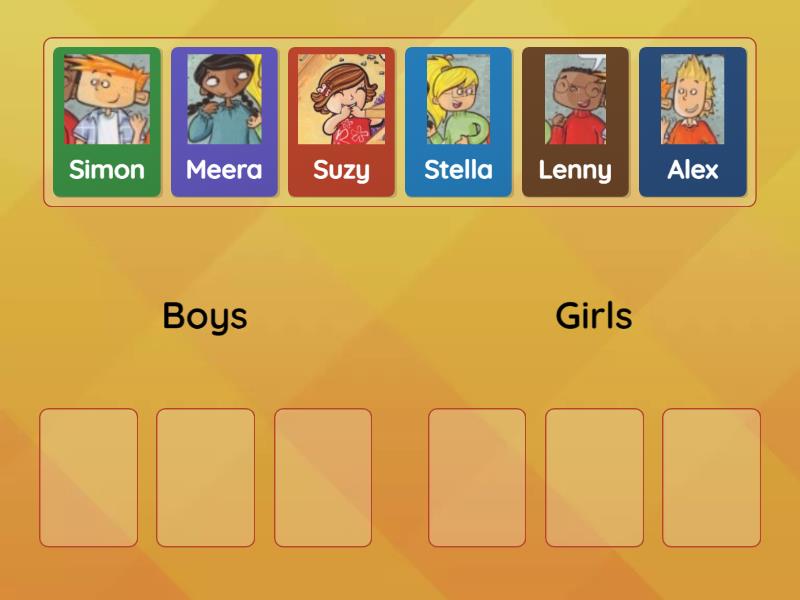 Kid's box 1 Unit 6 Lesson 2 - Group sort