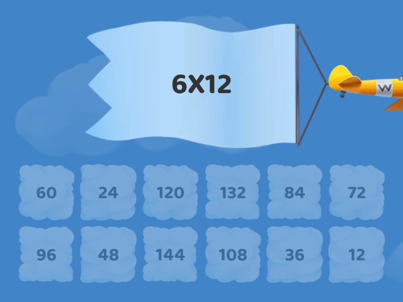 สูตรคูณ แม่12 - Find the match