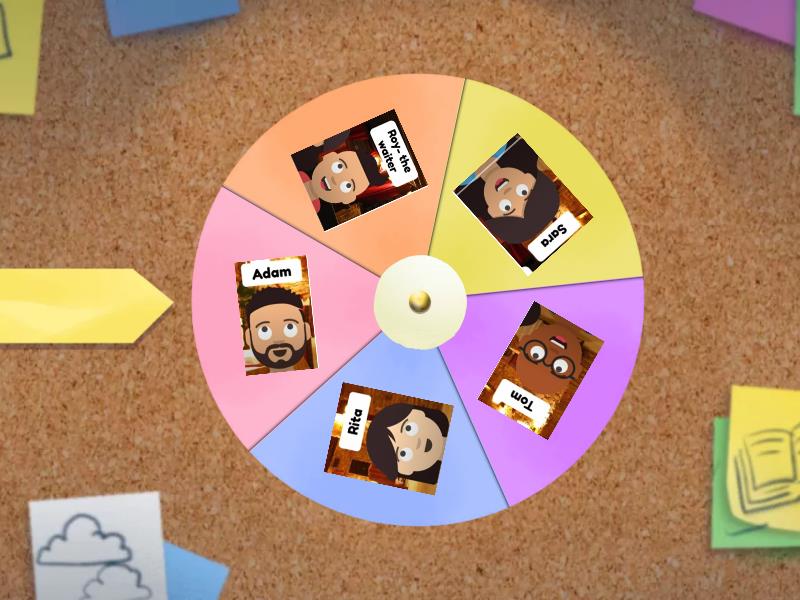 What were they doing yesterday at 9 pm? - Spin the wheel