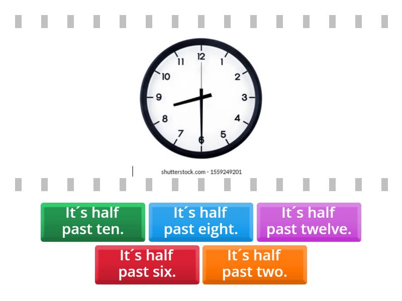 half past - Find the match