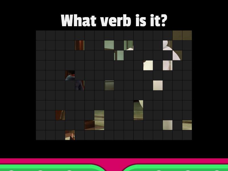 Guess the verb using the picture. Irregular verbs 8 - 10 - Image quiz