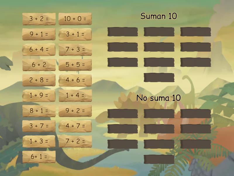 Sumas que den 10 - Group sort