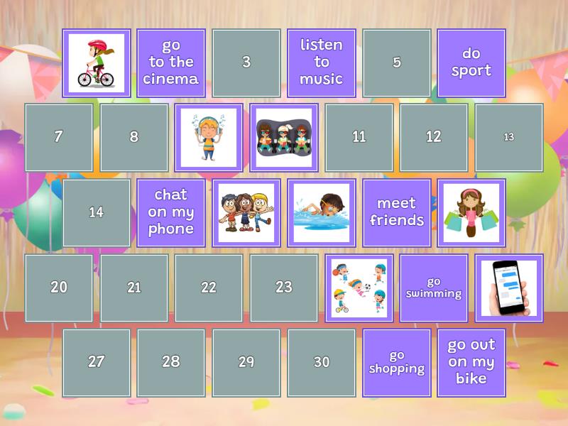GI A1+ U4 Free-time activities - Matching pairs