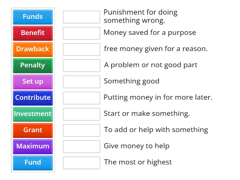 Savings Accounts - Match up