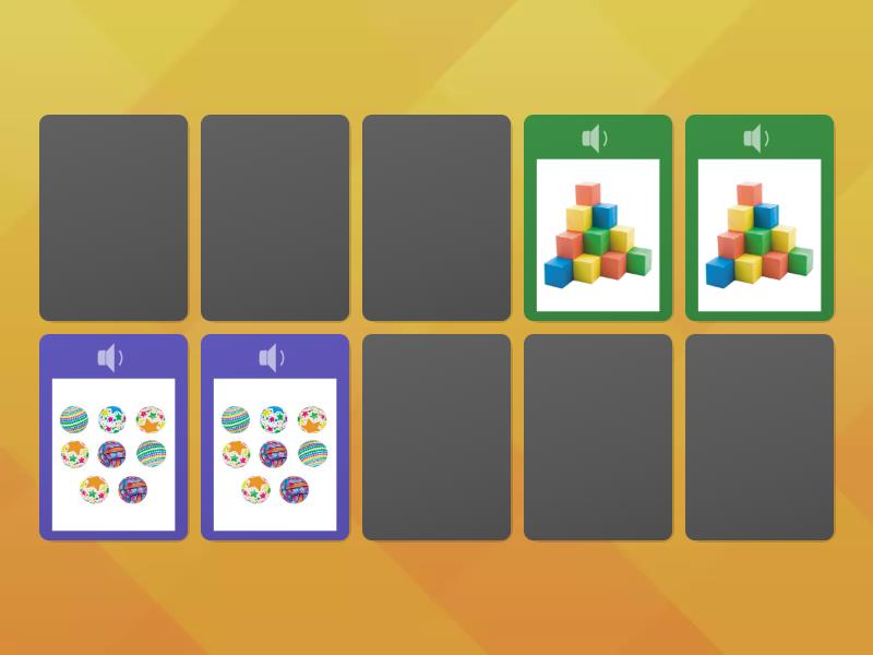 Counting Toys - 1 - Matching pairs