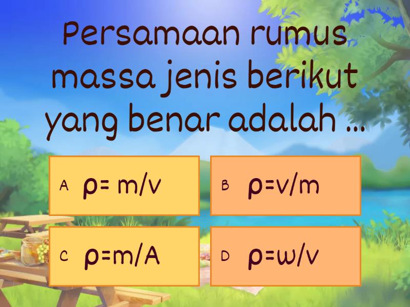 Massa Jenis Kelas 7 - Quiz