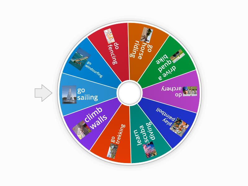 Starlight 6 Activity holidays - Spin the wheel