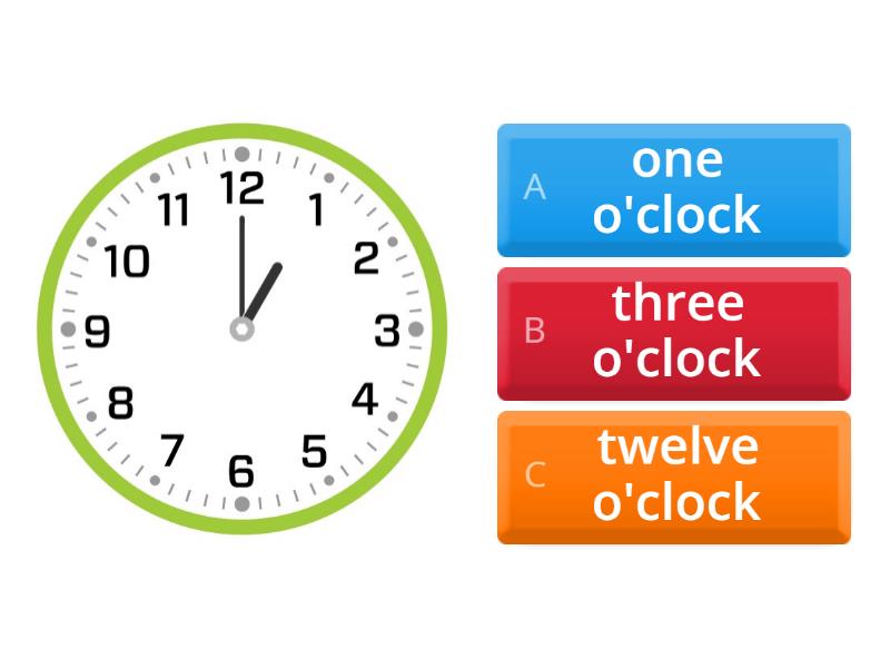 P2 U5 Day by Day - Easy Telling Time - Quiz