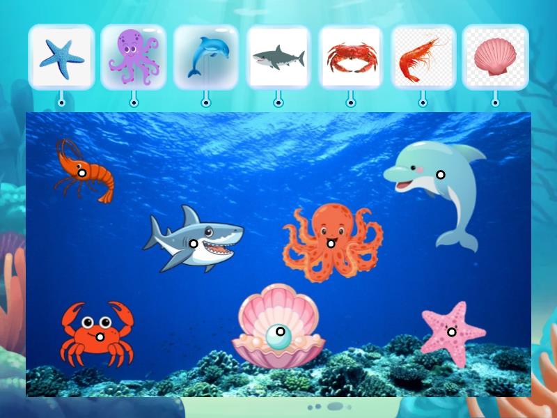 sea animals - w2 - Labelled diagram