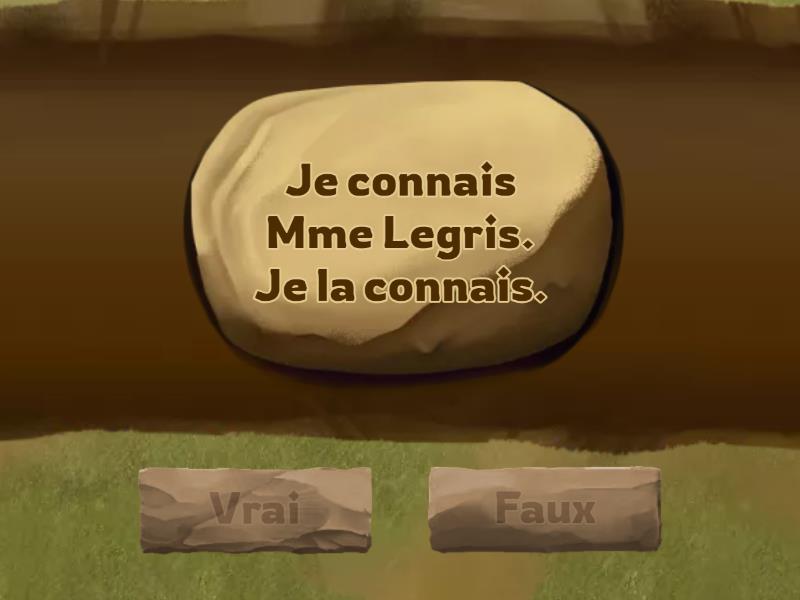 Est-ce correct ? Pronoms COD - M3 L1 - Vrai ou faux
