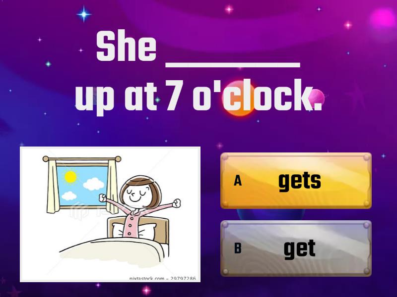 Present Simple (starter) - Quiz