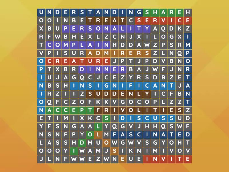 find the word - Wordsearch