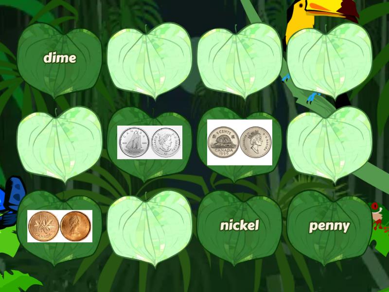 Identifying Canadian Coins - Matching pairs