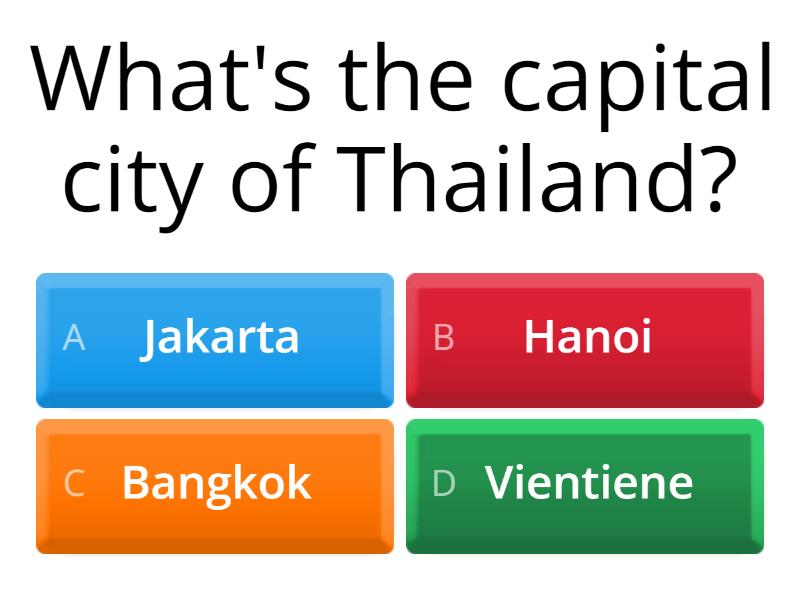 Capital cities - Quiz