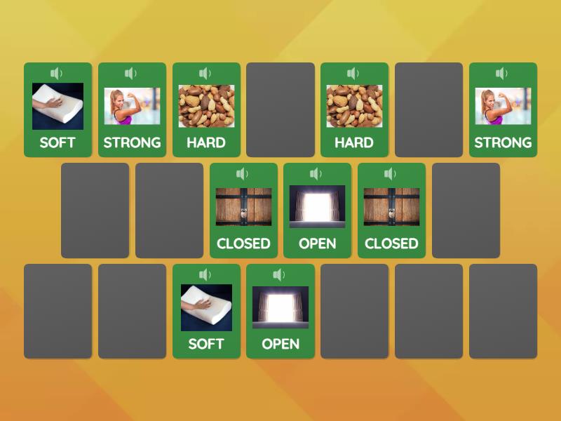 ADJECTIVES MEMORY - Matching pairs