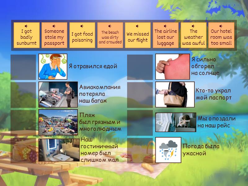 Starlight 6 holiday problems - Match up