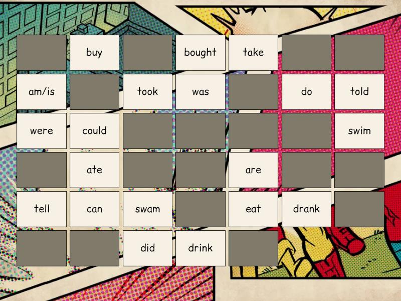 Past tense - Matching pairs