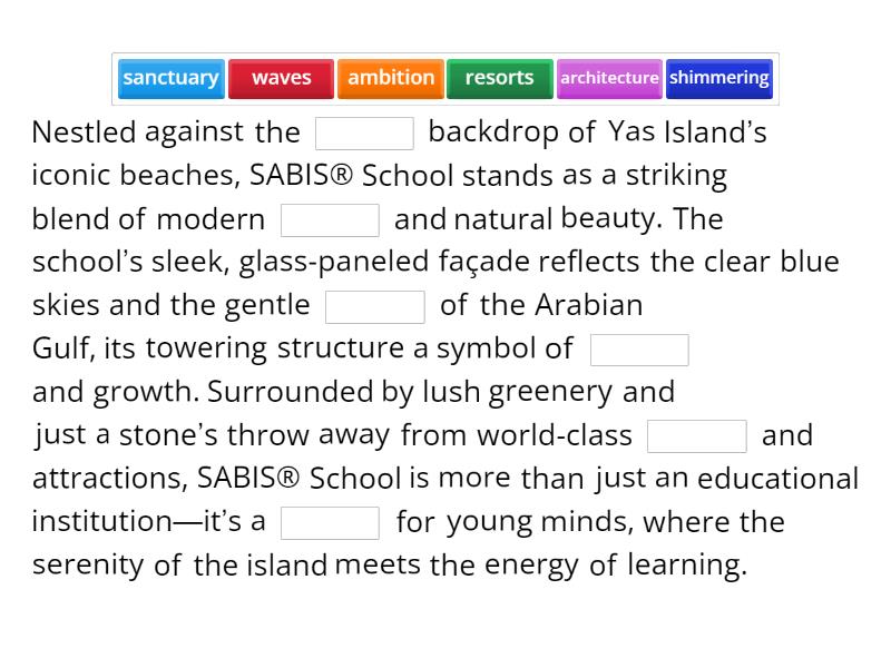 Grade 10 Descriptive Writing - Complete the sentence