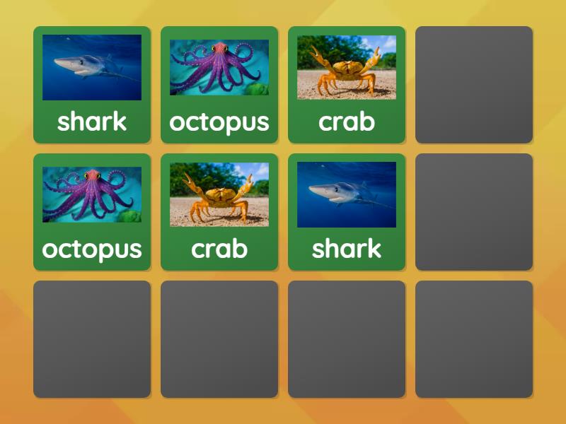 Under the Sea Match - Matching pairs