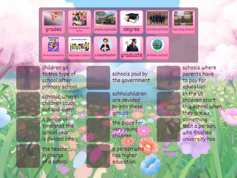 Education (ex.1) - Match up
