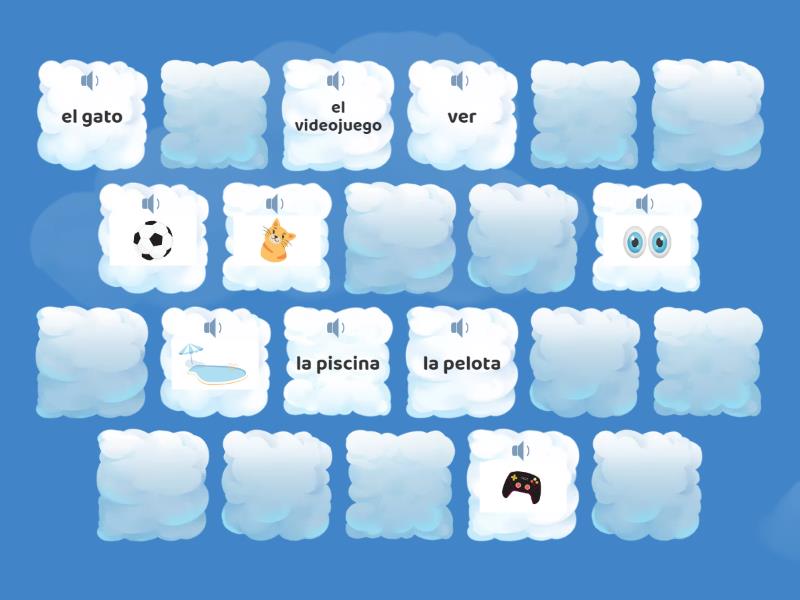 Repeat out loud everything you hear! - Matching pairs