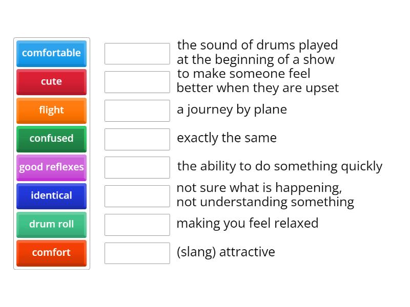 Matching words (Part 1) - Match up