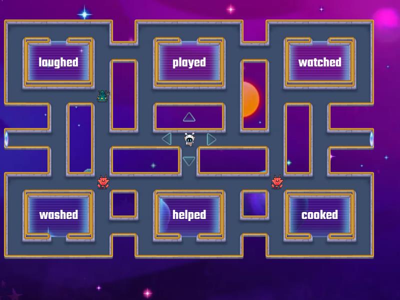 SIMPLE PAST TENSE GAME - Persecución en el laberinto