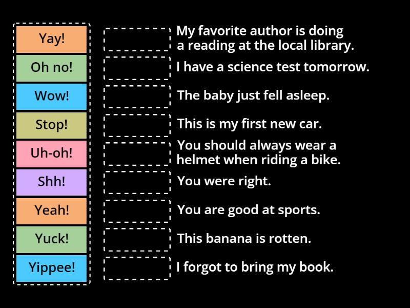Interjection - Match up