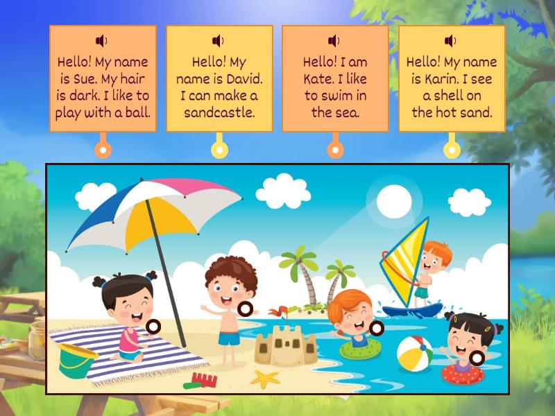 The beach 5 - Labelled diagram