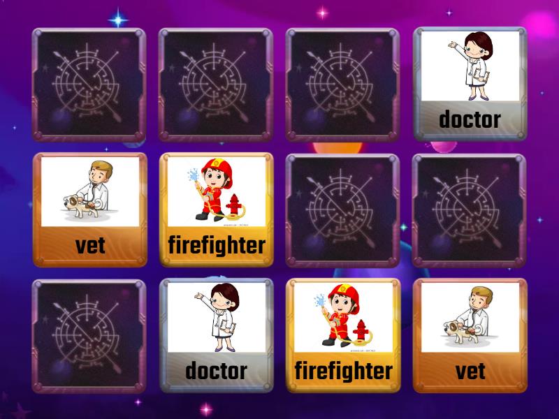 Occupation game - Matching pairs
