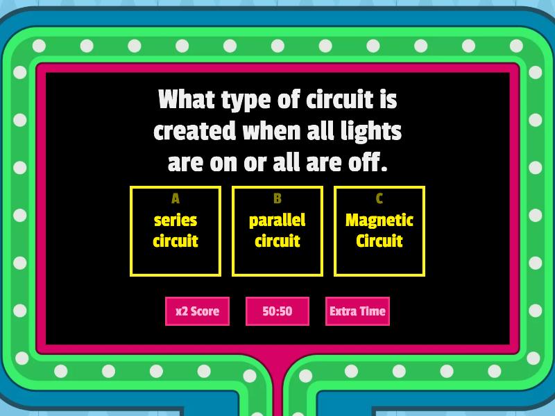 Electricity and Magnetism and Circuits - Gameshow quiz