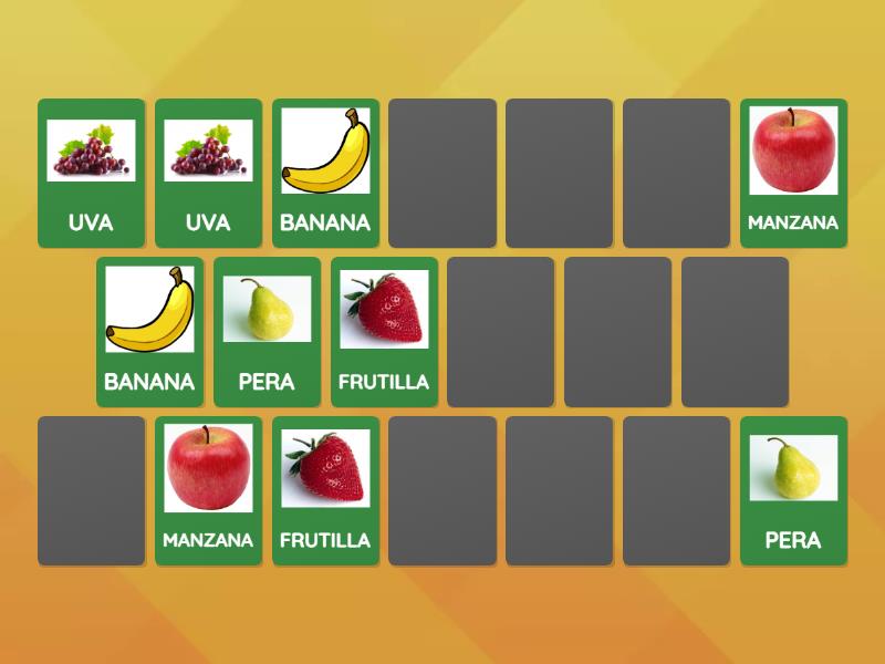 Frutas Matching Pairs