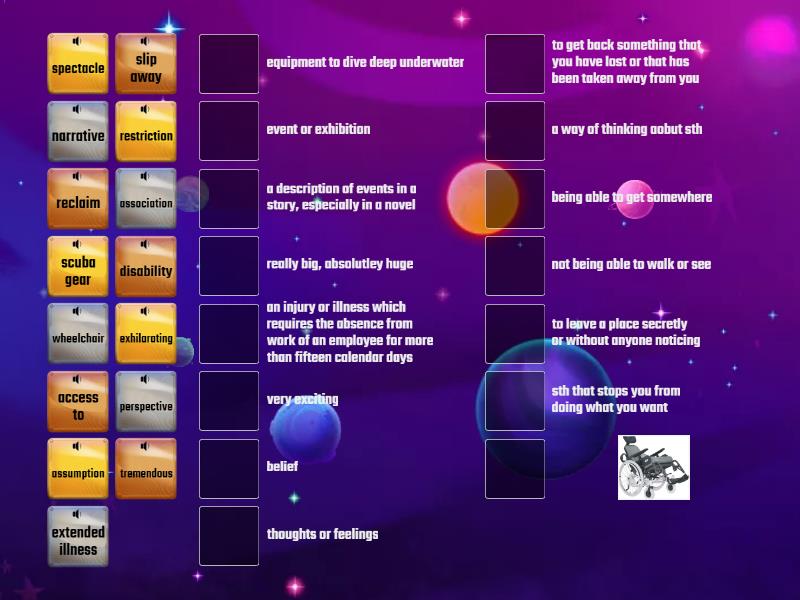 perspectives 2 unit 6d - Match up
