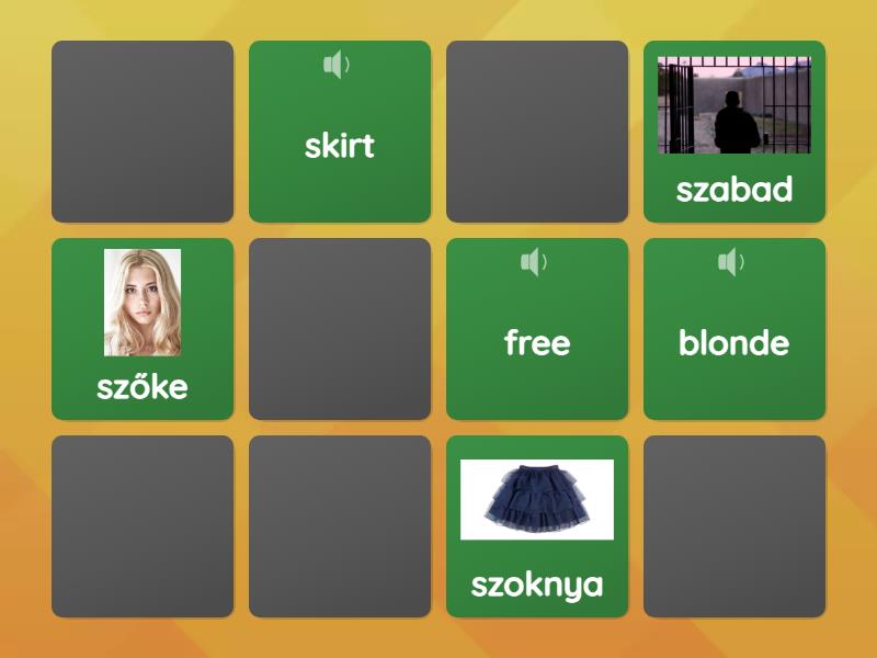 szavak Amira 03.05. muzzy unit - Matching pairs