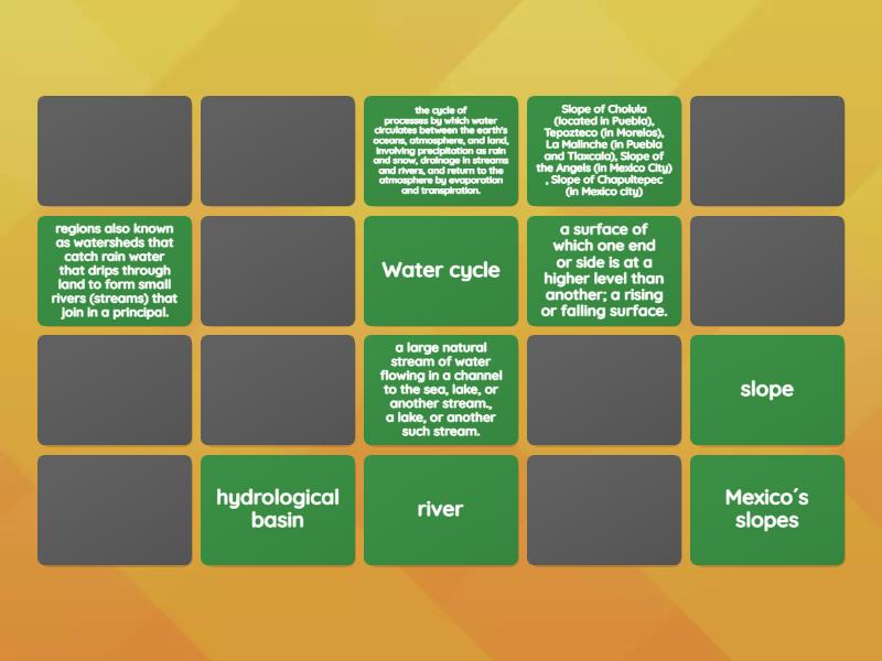 Water - Matching pairs