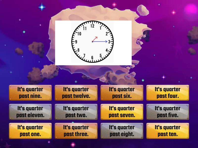 FF 2 Unit 11 Quarter Past - Find the match