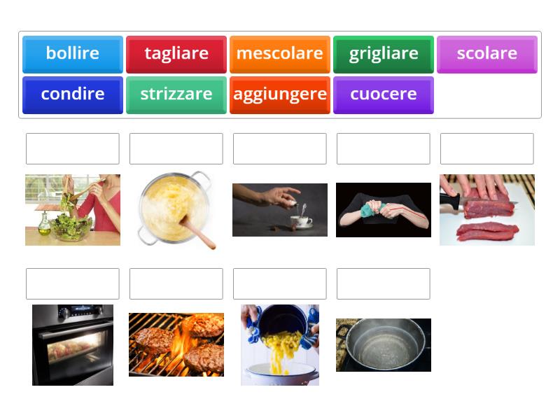 Verbi in cucina - Match up