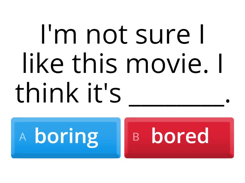 Passive and active adjectives - Quiz