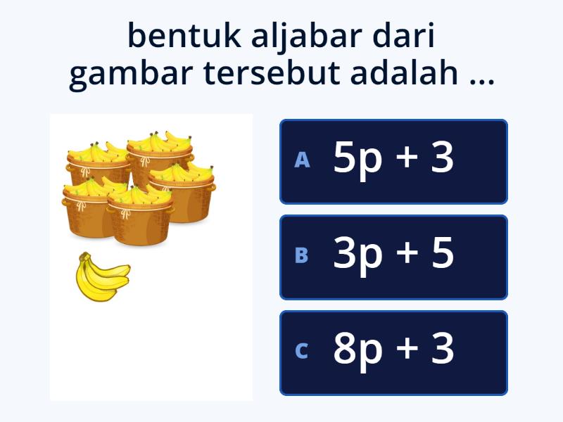 kuis aljabar - Quiz
