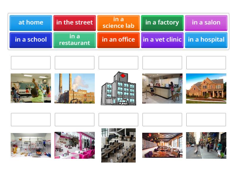 Places of work - Match up
