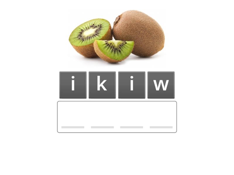 Names of Fruits - Anagram