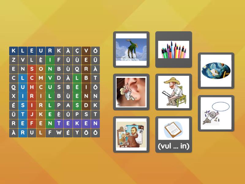 Les consignes en classe - Wordsearch