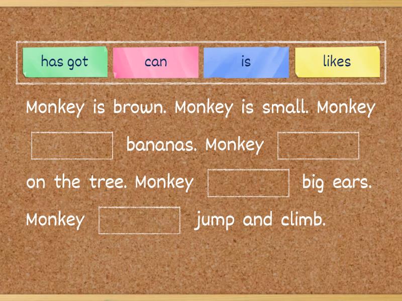am/ is /are - have got/ has got - can - Complete the sentence