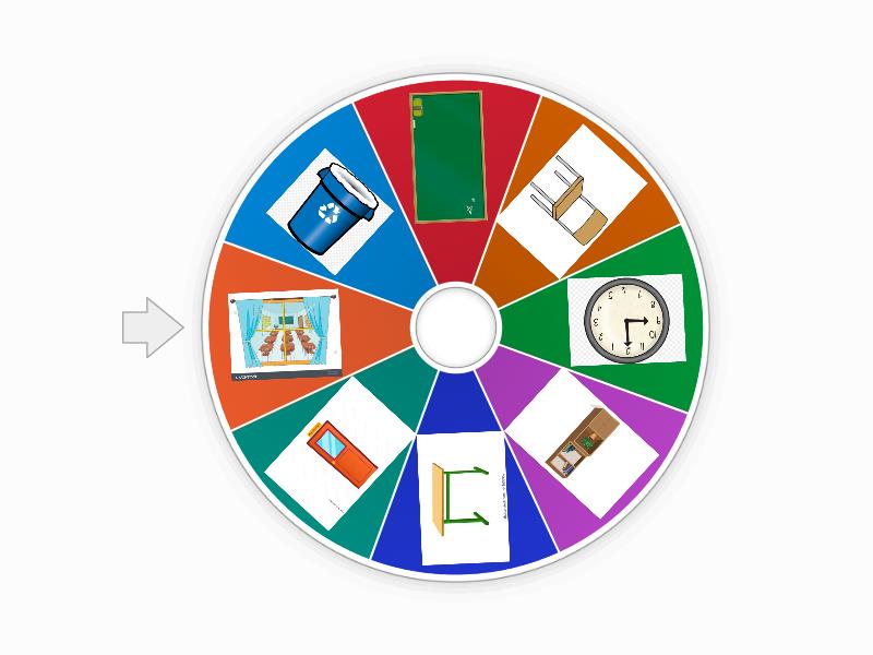 CLASSROOM OBJECTS - Spin the wheel